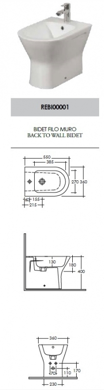 Bidet Resort Rimless Rak