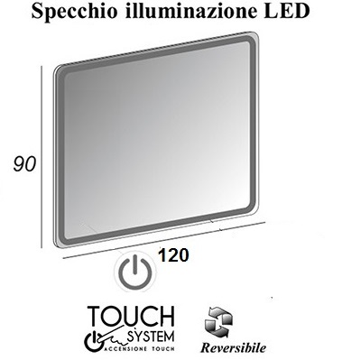 Bhaden Haus - Mobile da Bagno Sospeso 100 cm Avril Grigio