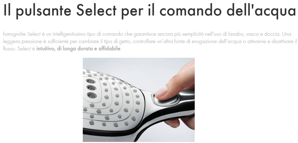 Hansgrohe Raindance Select S Set doccia 150 3jet con asta doccia 90 cm ...